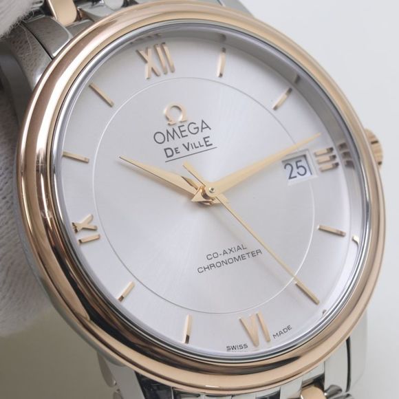 Omega | Accessories | Omega Omega De Ville Prestige 4242372002002 K8rg Rose Gold X Stainless ...